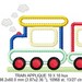 Train Embroidery Designs Vehicle Embroidery Design Machine Embroidery ...