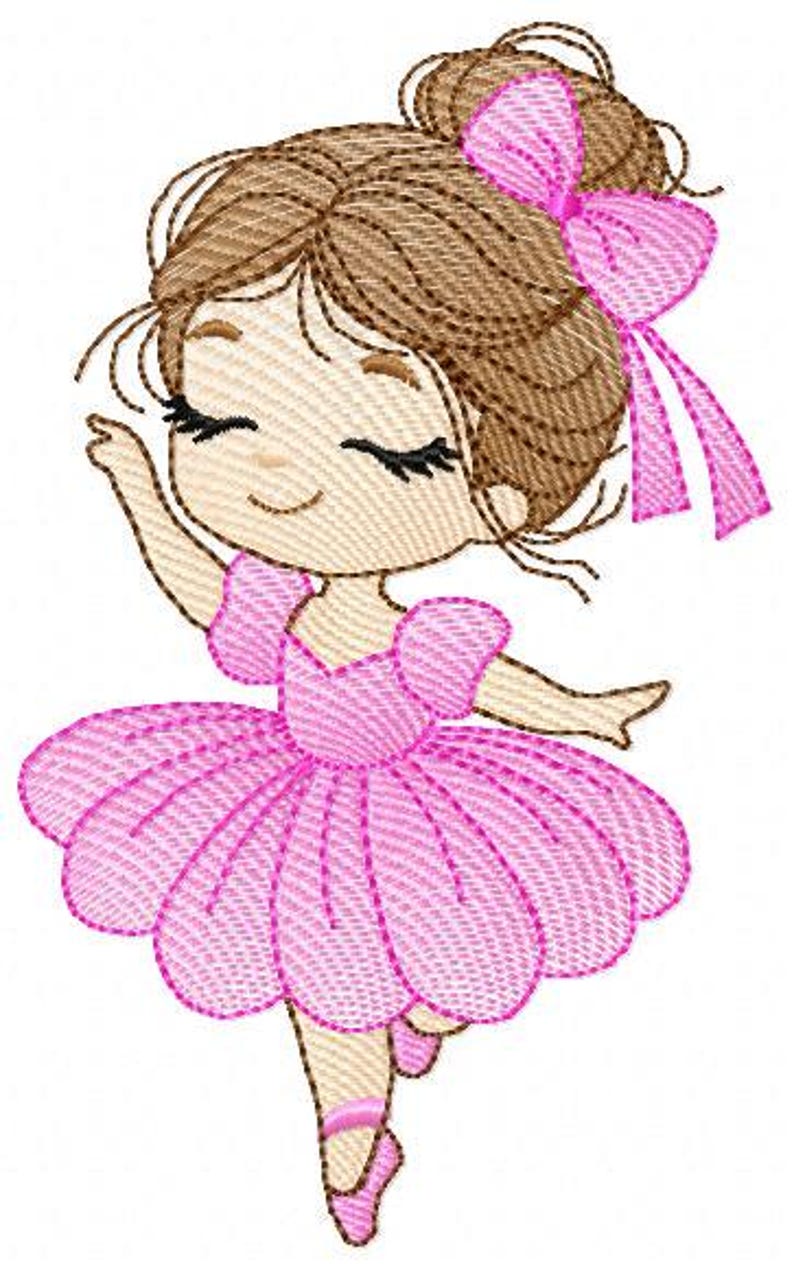 Ballerina Embroidery Designs - Ballet Dancer Embroidery Design Machine ...