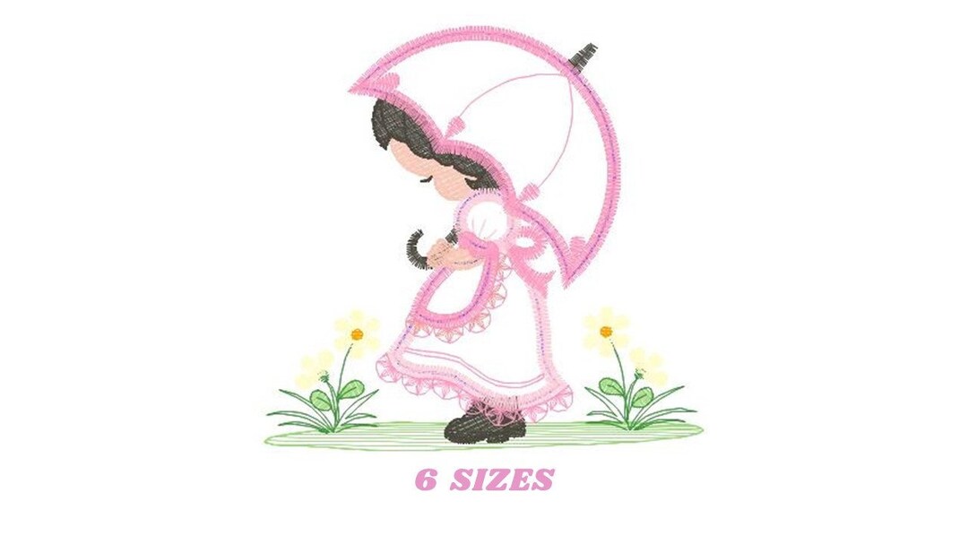 Girl Embroidery Designs Flower Girl Embroidery Design Machine ...