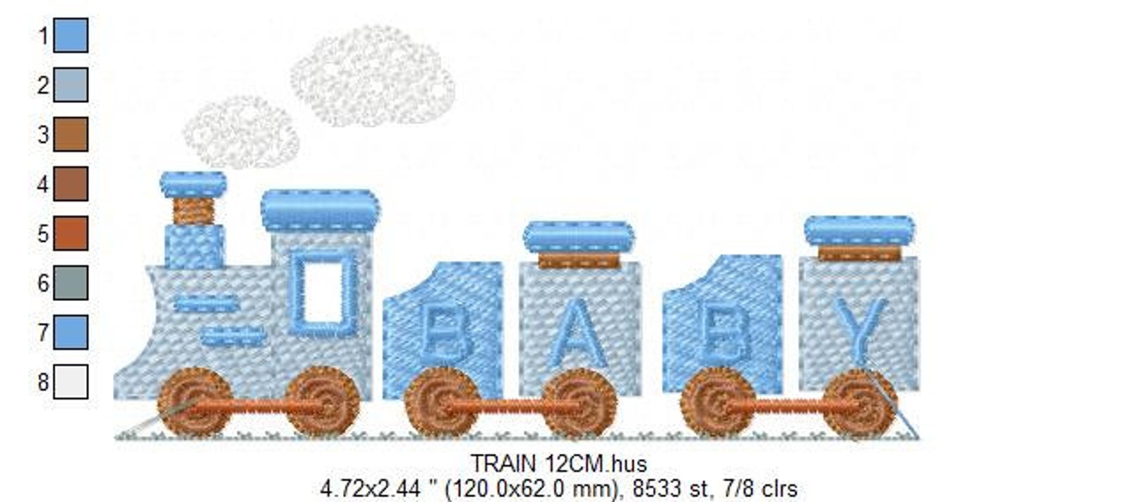Train Embroidery Designs Vehicle Embroidery Design Machine - Etsy