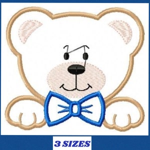 Teddy Bear Embroidery Designs - Bear Face Embroidery Design Machine ...