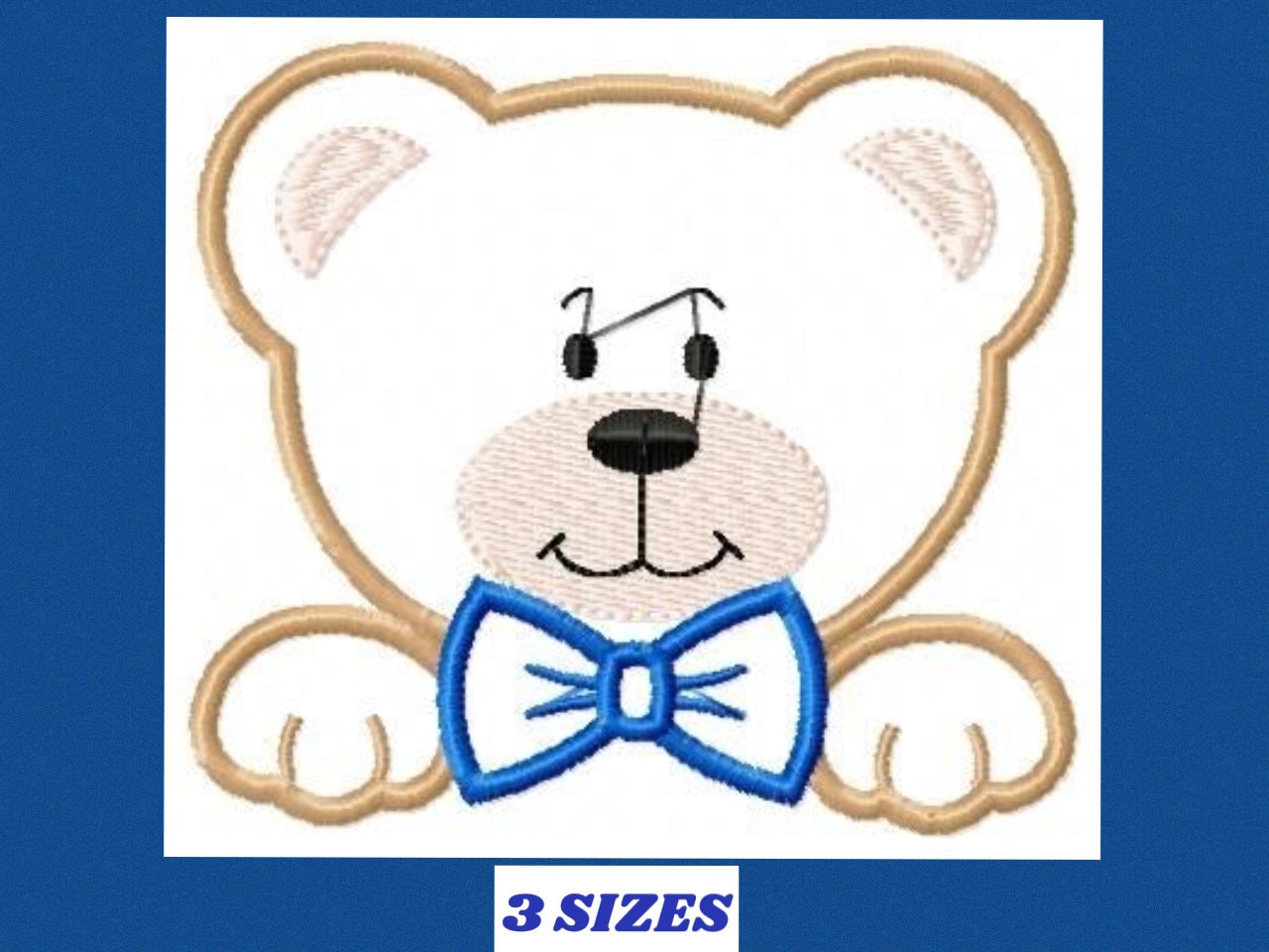Teddy Bear Embroidery Designs Bear Face Embroidery Design | Etsy