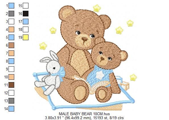 Bear Embroidery Designs - Teddy Embroidery Design Machine Embroidery ...