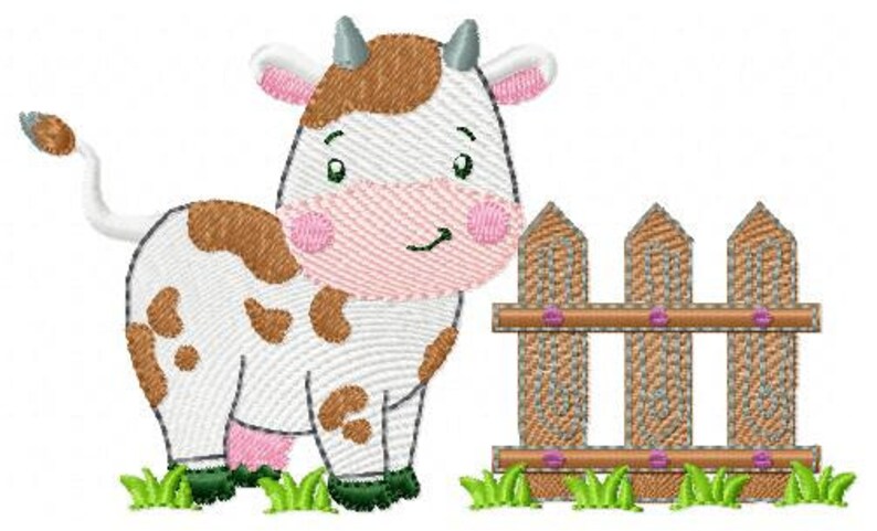 Cow Embroidery Design - Animal Embroidery Designs Machine Embroidery ...