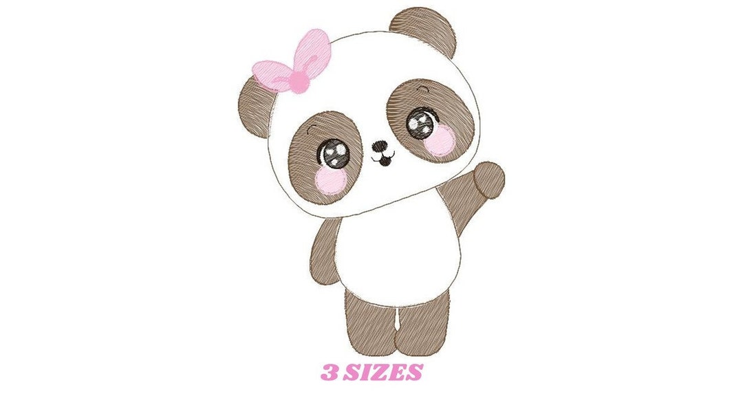 Panda Embroidery Design Animal Embroidery Designs Machine Embroidery ...