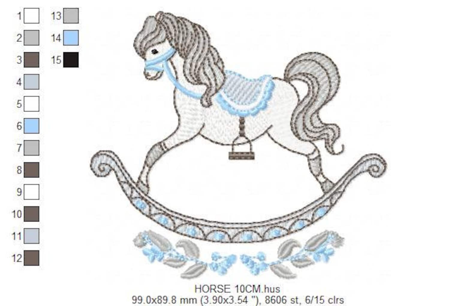 Toy Horse Embroidery Design Baby Boy Embroidery Designs - Etsy