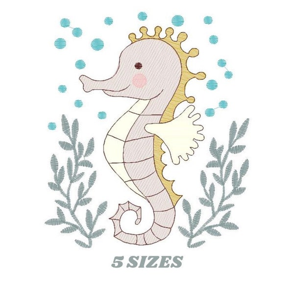 Sea Life Embroidery - Etsy