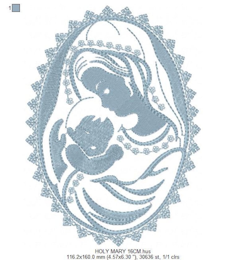 Holy Mary Embroidery Designs Holy Embroidery Design Machine - Etsy