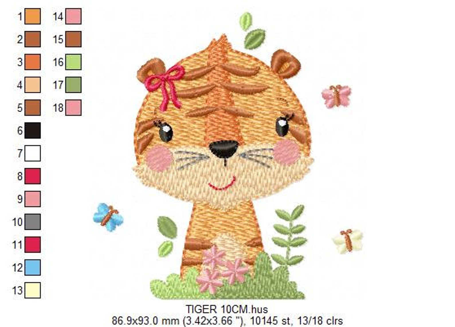 Tiger Embroidery Design Animal Embroidery Designs Machine - Etsy