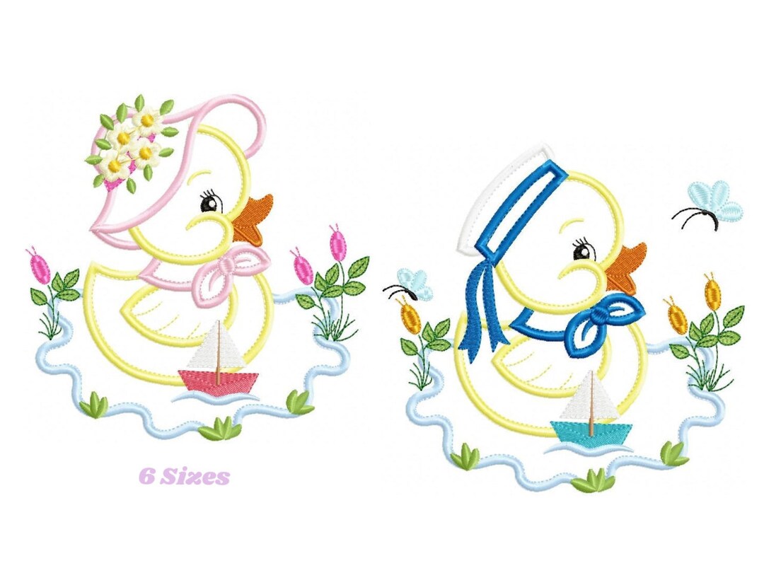 Duck Embroidery Design - Animal Embroidery Designs Machine Embroidery ...