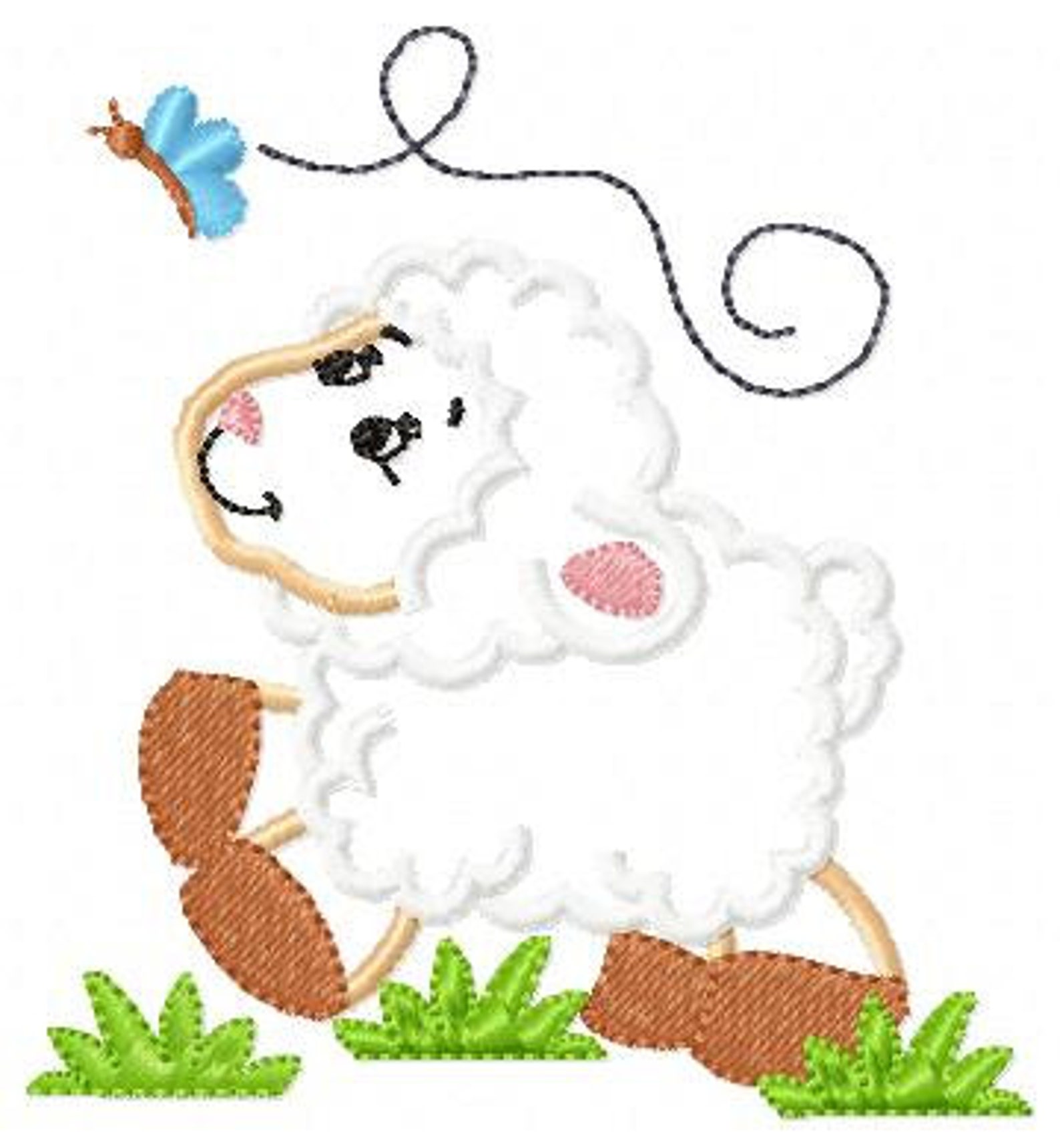 Sheep Embroidery Design Lamb Embroidery Designs Machine - Etsy