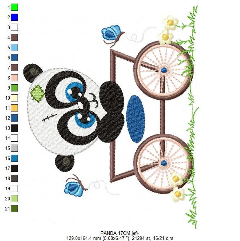 Panda Embroidery Design Animal Embroidery Designs Machine - Etsy