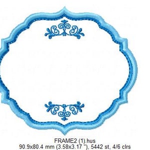 Frame Embroidery Designs Set - Frame Applique Design Machine Embroidery ...