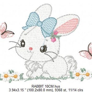 Bunny Embroidery Design - Rabbit Embroidery Designs Machine Embroidery ...
