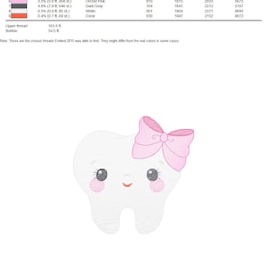 Tooth Embroidery Designs Dentist Embroidery Design Machine Embroidery ...