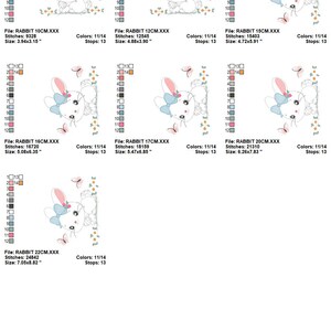 Bunny Embroidery Design - Rabbit Embroidery Designs Machine Embroidery ...