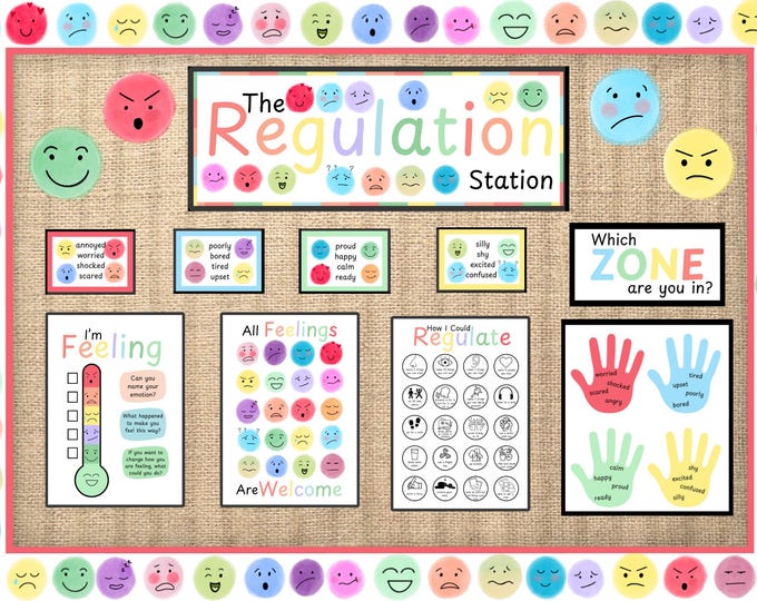 Emotions & Self-regulation Display Bundle Classroom Printable Resources ...