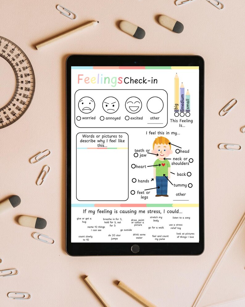 Emotions and Feelings Reflection Worksheets Mental Health Workbook ...