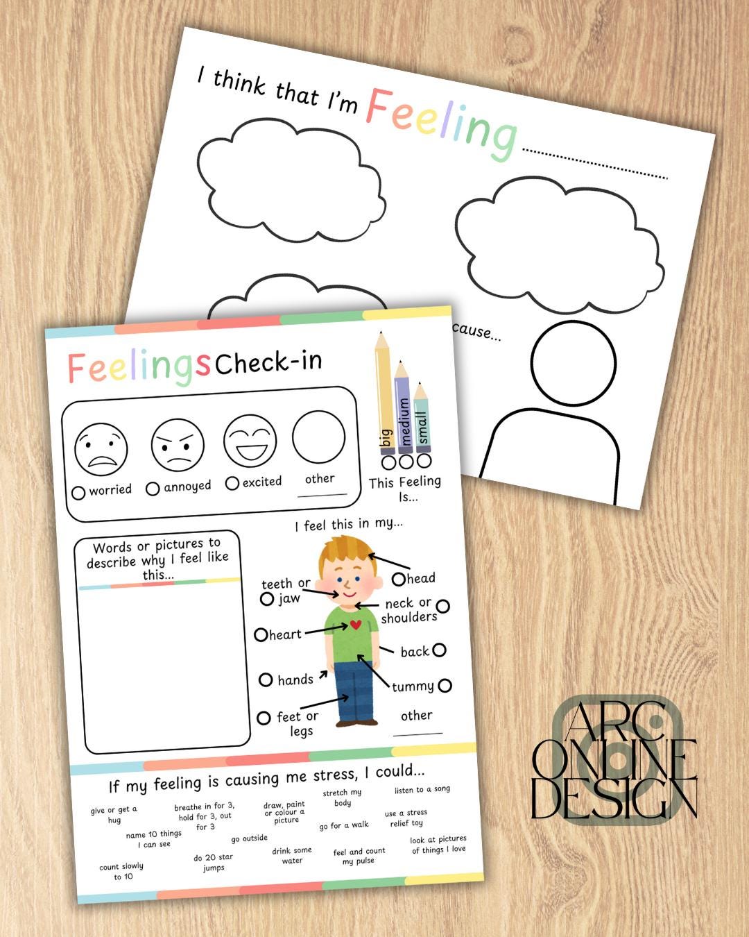 Emotions and Feelings Reflection Worksheets Mental Health Workbook ...