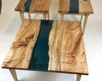 Epoxy resin table | Etsy