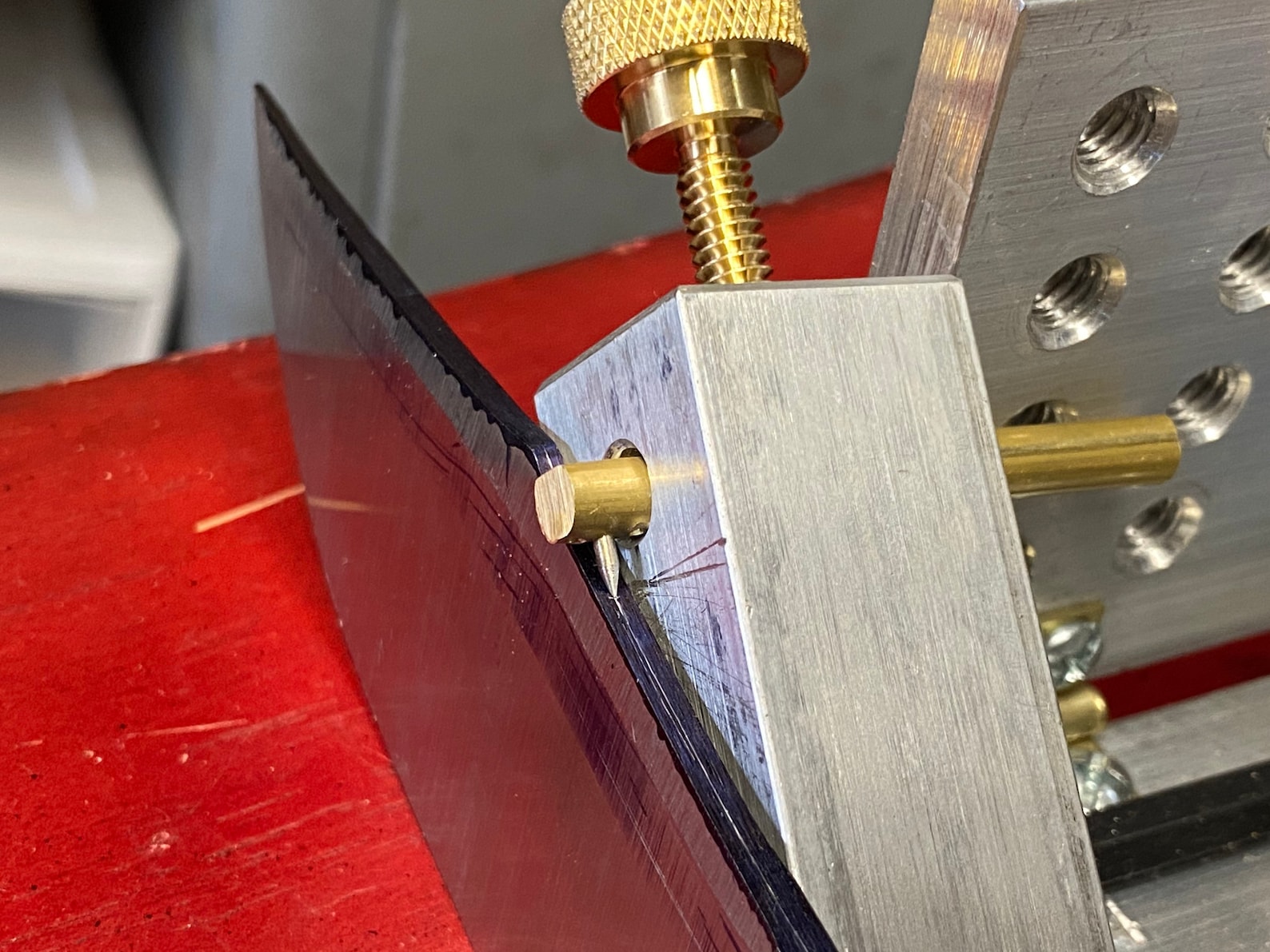 Knife Makers Edge Line Scriber, Center Scribe Aluminum Fine Hardened ...