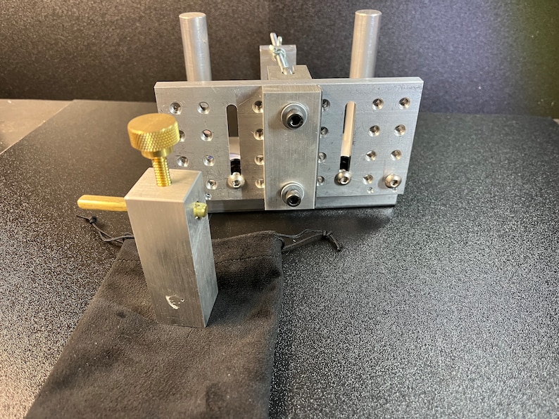 Tungsten KNIFE BEVEL GRINDING Jig 6" Aluminum & Line Scribe Layout Tool ...