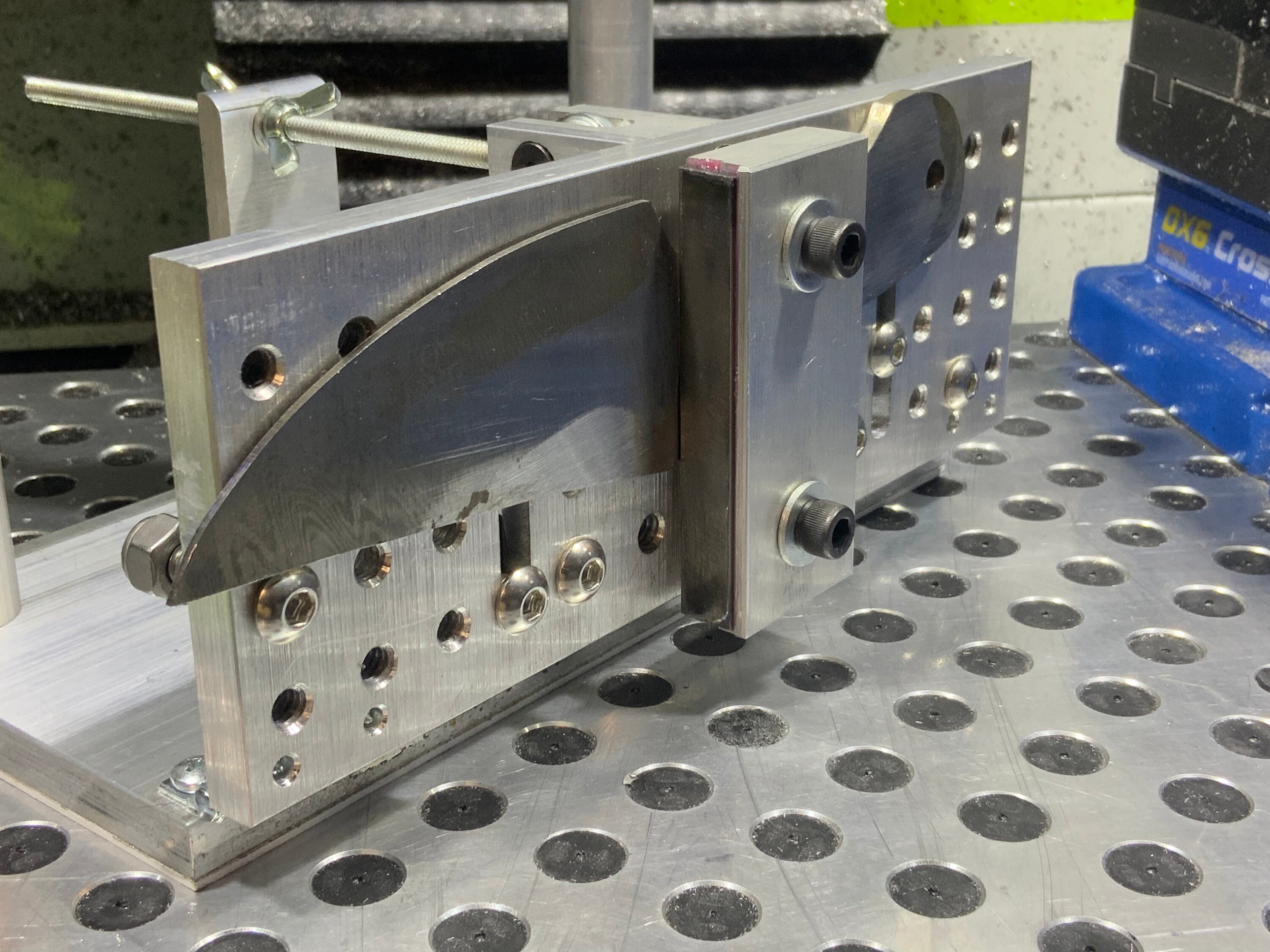 Tungsten Carbide Knife Clamp 8” Knife BEVEL GRINDING JIG & Line Scribe ...