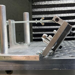 Tungsten Carbide Knife Clamp 8” Knife BEVEL GRINDING JIG & Line Scribe ...