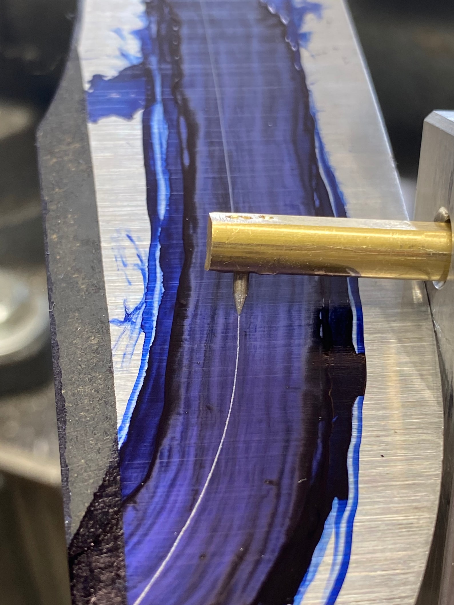 Knife Makers Edge Line Scriber, Center Scribe Aluminum Fine Hardened ...