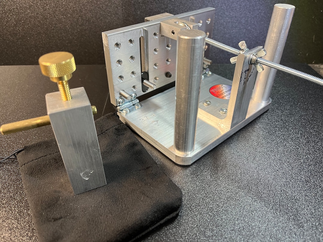 Tungsten KNIFE BEVEL GRINDING Jig 6" Aluminum & Line Scribe Layout Tool ...