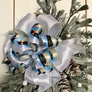 Frosted Pine Penguin Swag - Etsy