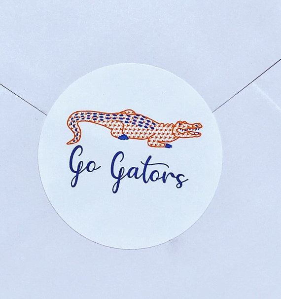 Chic Florida Gator Stickers Grad Announcement Stickers | Etsy