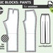 Basic PANTS Block for Women / Sloper Pdf Sewing Pattern / - Etsy