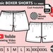 BOXER SHORTS for Men PDF Sewing Pattern & Youtube Video / - Etsy