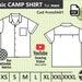 CAMP SHIRT for Men PDF Sewing Pattern & Youtube Video | Etsy