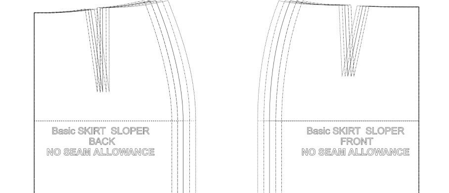 Basic SKIRT Block / Sloper Pdf Sewing Pattern / Basic - Etsy