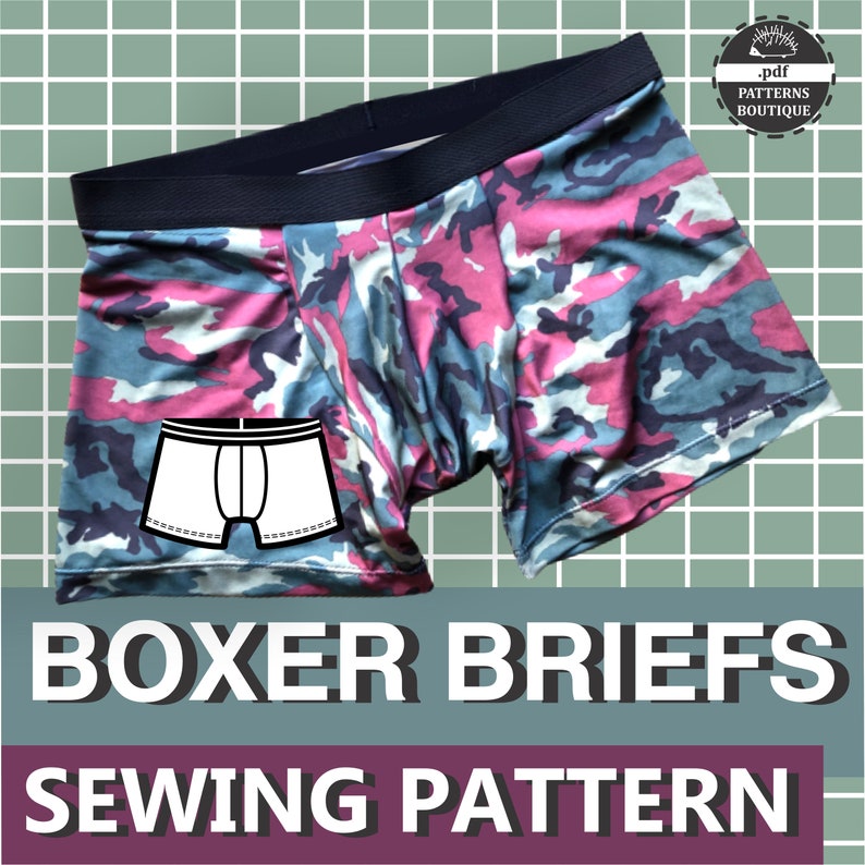 Boxer Briefs for Men / PDF Sewing Pattern & Youtube Sewing - Etsy
