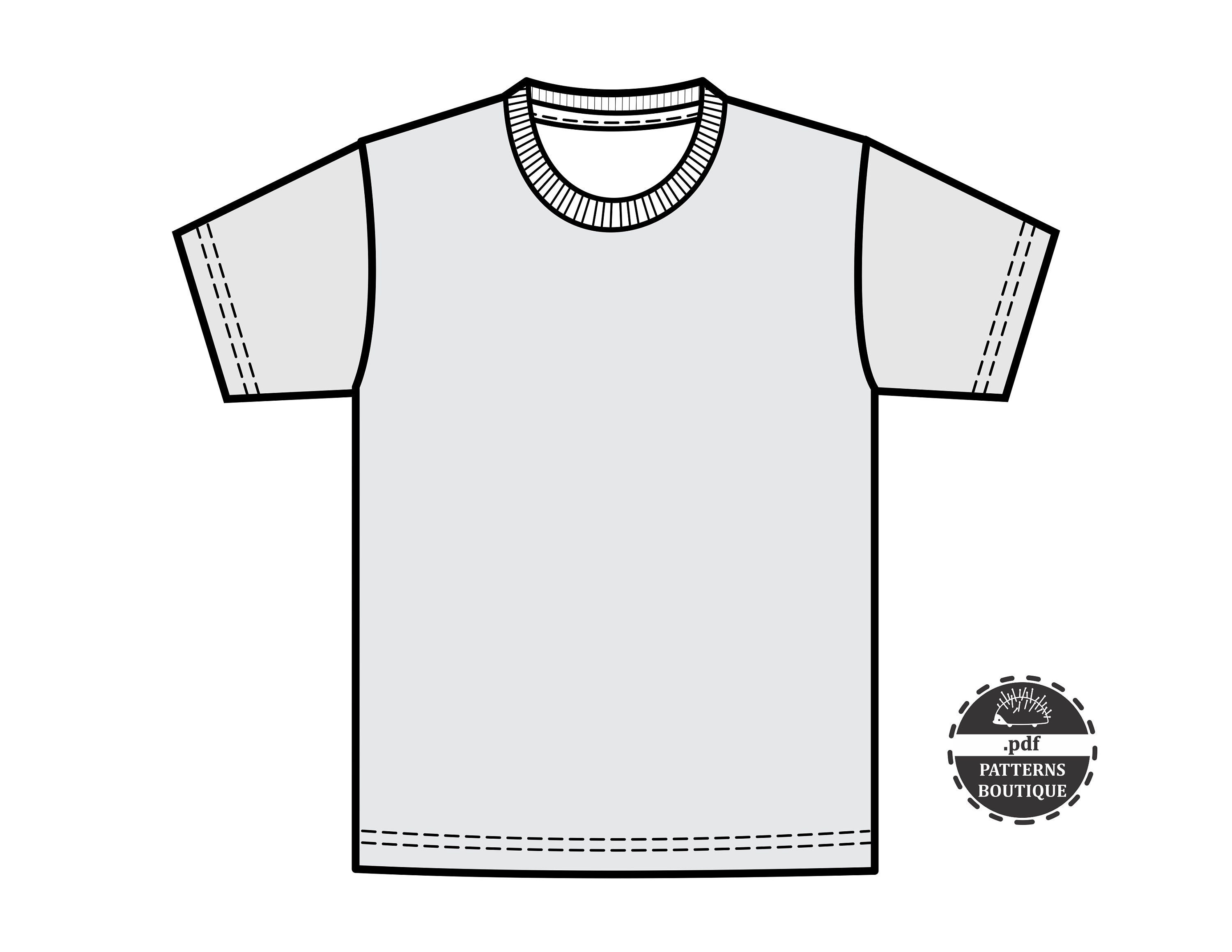 T-SHIRT for MEN / PDF Sewing Pattern / Classic T-shirt / 5 | Etsy Australia