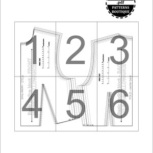 Basic BODICE BLOCK & SLEEVE Bodice Sloper 2 in 1 / Pdf Sewing Pattern ...