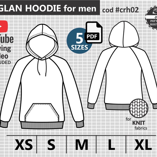 Hoodie Pattern - Etsy
