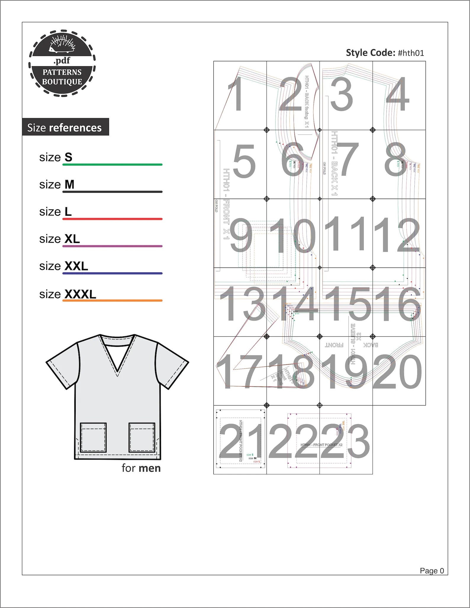 DOCTOR SCRUBS / PDF Sewing Pattern & Youtube Sewing Video/ - Etsy