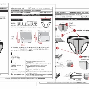 MEN'S BRIEFS / PDF Sewing Pattern & Video / Underwear for Men / Sizes ...