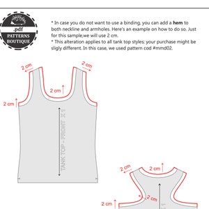 TANK TOP for Women PDF Sewing Pattern Slim Fit Workout | Etsy