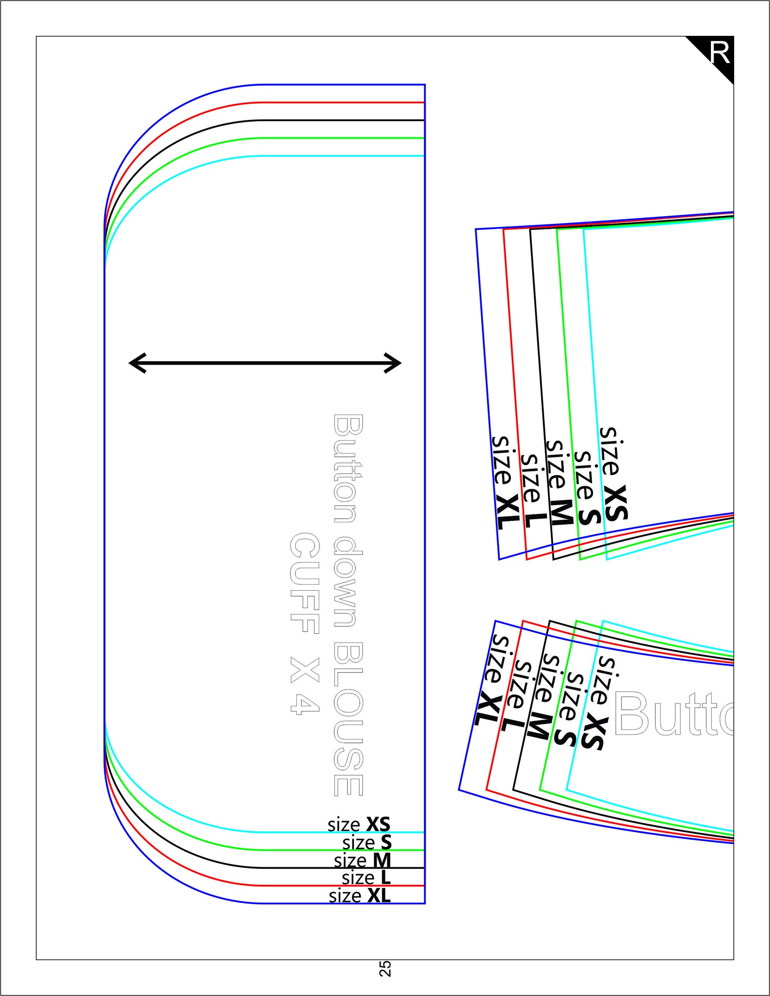 Button up Shirt / BLOUSE. PDF Sewing Pattern for Women With | Etsy