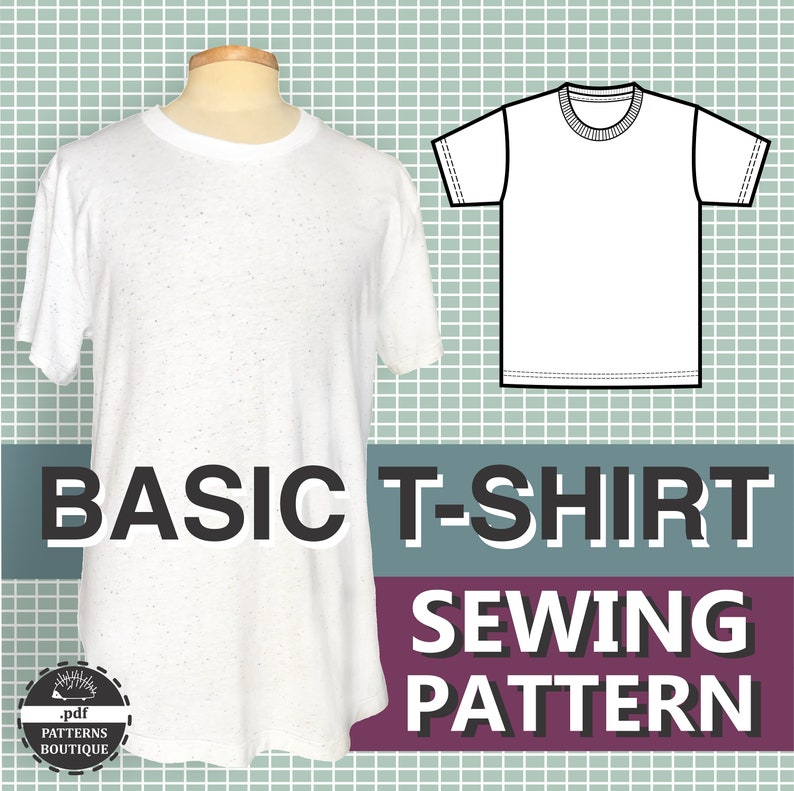 T-shirt for Men / PDF Sewing Pattern / 6 Sizes: Xs to Xxl / - Etsy