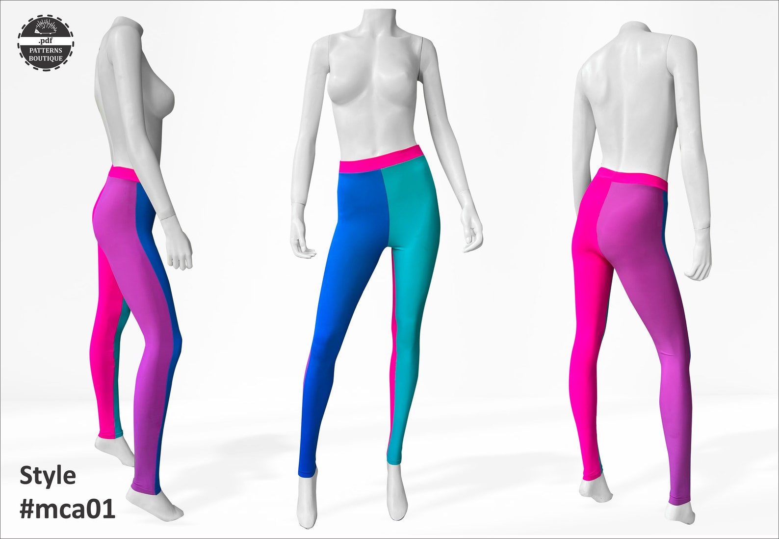 Leggings PDF Sewing Pattern for Women. 5 Sizes for Spandex: Xs - Etsy