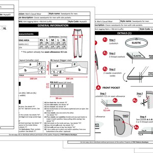 Sweatshirt and Sweatpants for Men / PDF Sewing Pattern / 5 | Etsy