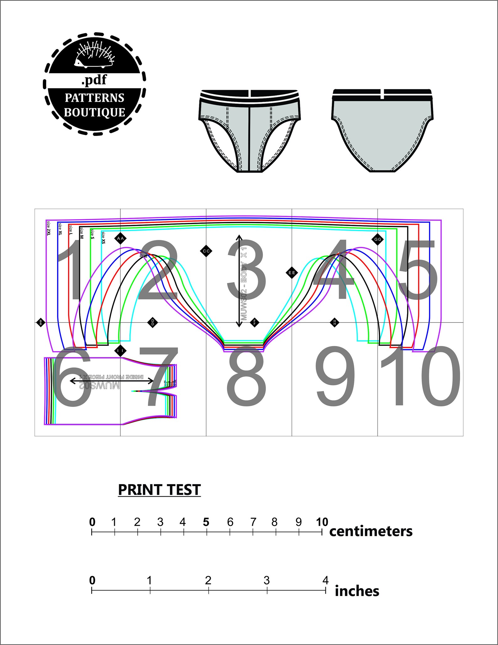 SLIP / TRUSA PDF patrón de costura con Video / Ropa interior | Etsy
