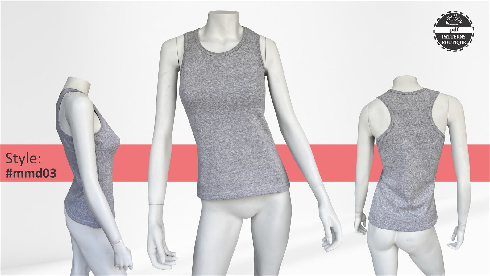 TANK TOP for Women PDF Sewing Pattern Slim Fit Workout - Etsy