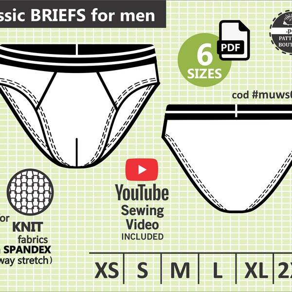 Underwear Pattern - Etsy